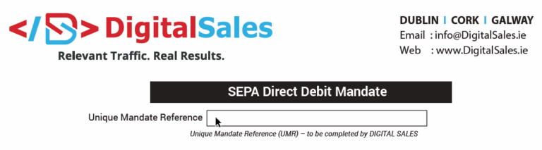 Unique Mandate Reference (UMR) for SEPA Direct Debits